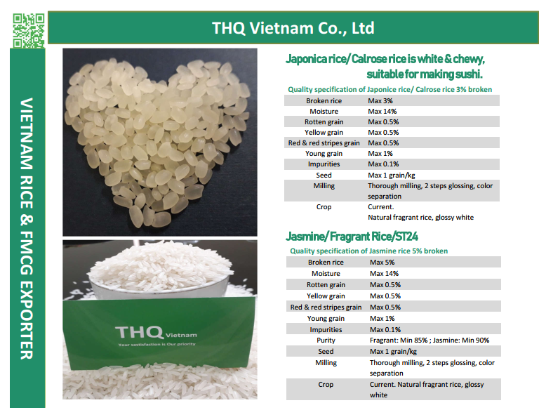 Calrose rice medium grain white rice 25kg/bag